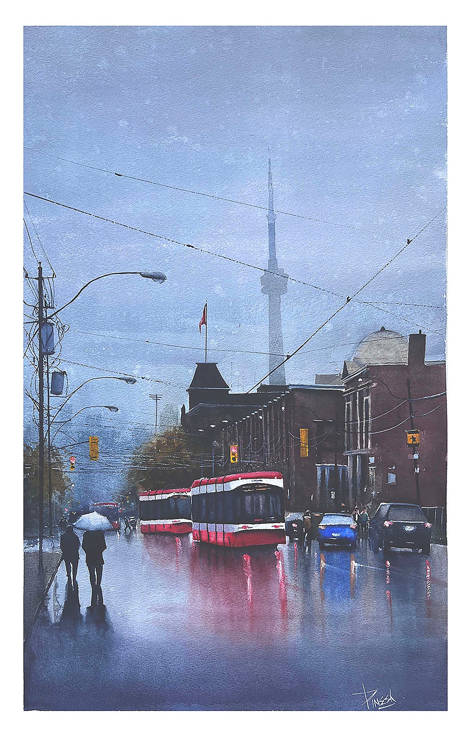 King Street Toronto Painting // Fine Art Print of Painting by Toronto ...