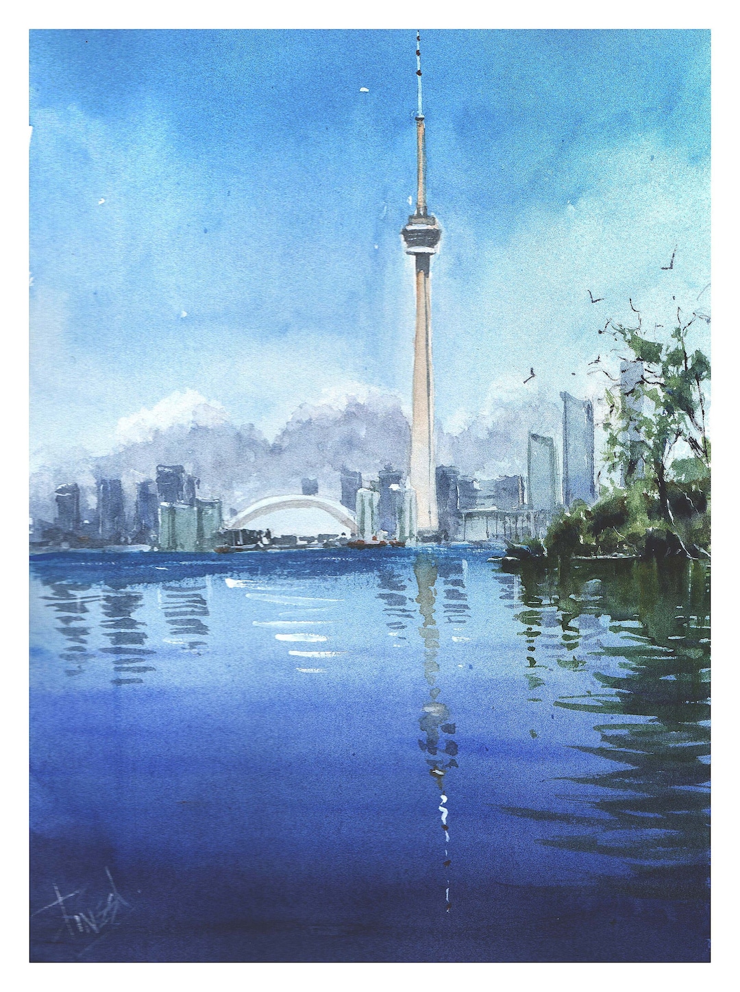 Toronto Island Painting // Fine Art Print of Painting by Toronto Artist ...