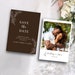 Brown Save the Date Template Minimalist Modern Photo Wedding Save the ...