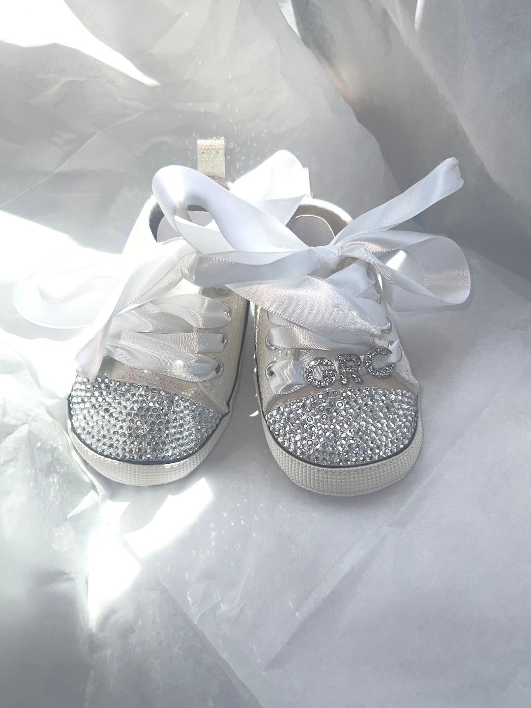 Rhinestone Baby Shoes; Sparkly Converse Baby Shoes; Glitter Baby Shoe ...