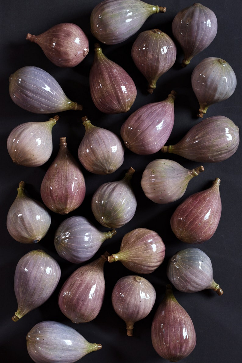 Set of Handmade Figs - Ceramic Decor - Etsy