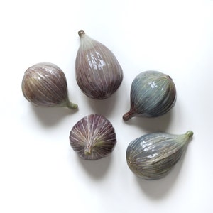 Set of Handmade Figs - Ceramic Decor - Etsy