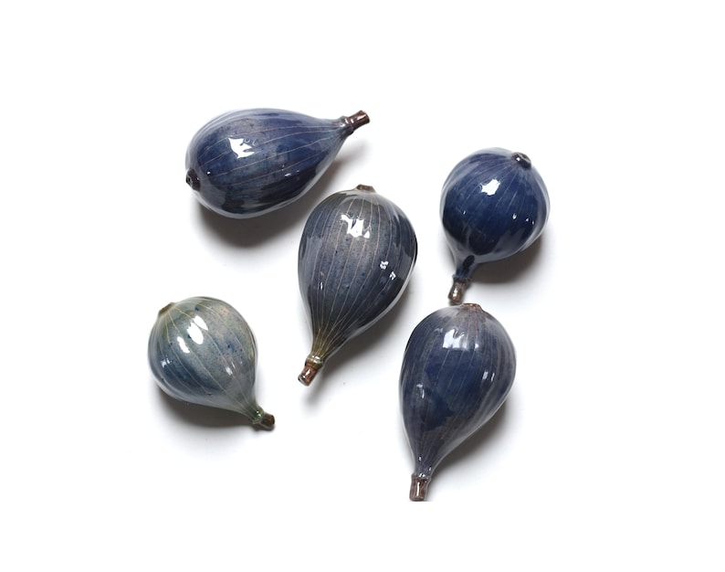 Set of Handmade Figs - Ceramic Decor - Etsy