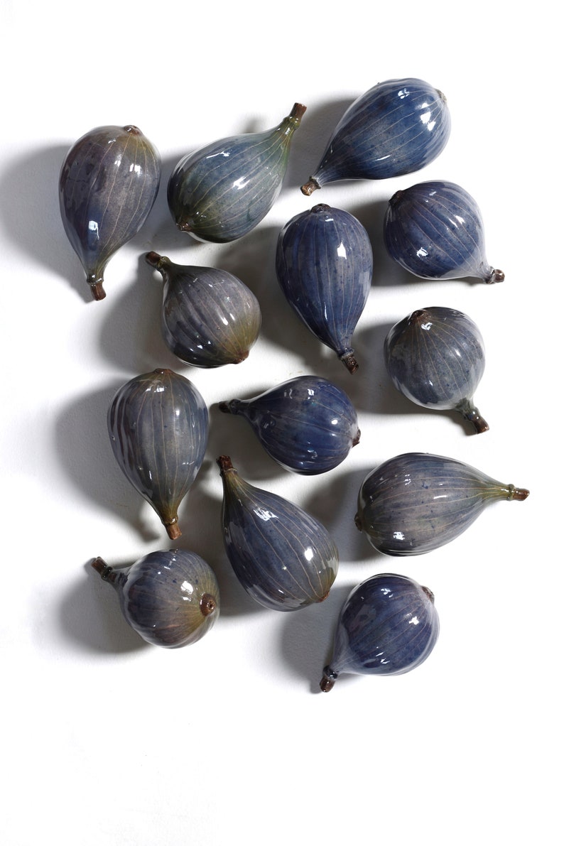 Set of Handmade Figs - Ceramic Decor - Etsy