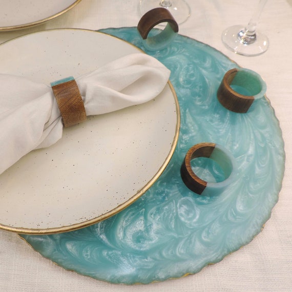 Aqua napkin holder store