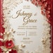 DIY Floral Wedding Invitation Digital Template Ellegant Formal Invite ...