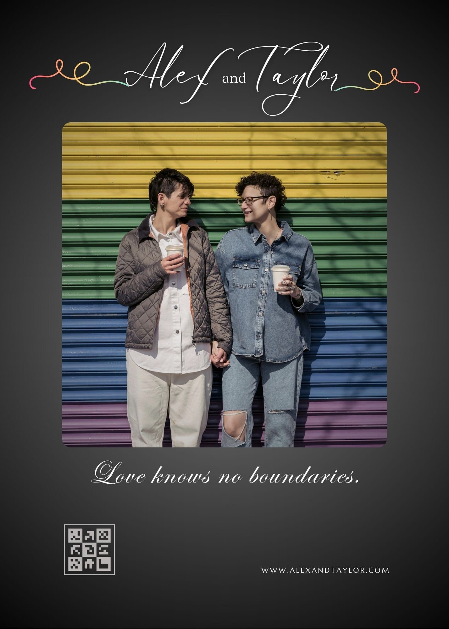 Customized LGBTQ Wedding Invitation Templates Electronic and Printable ...