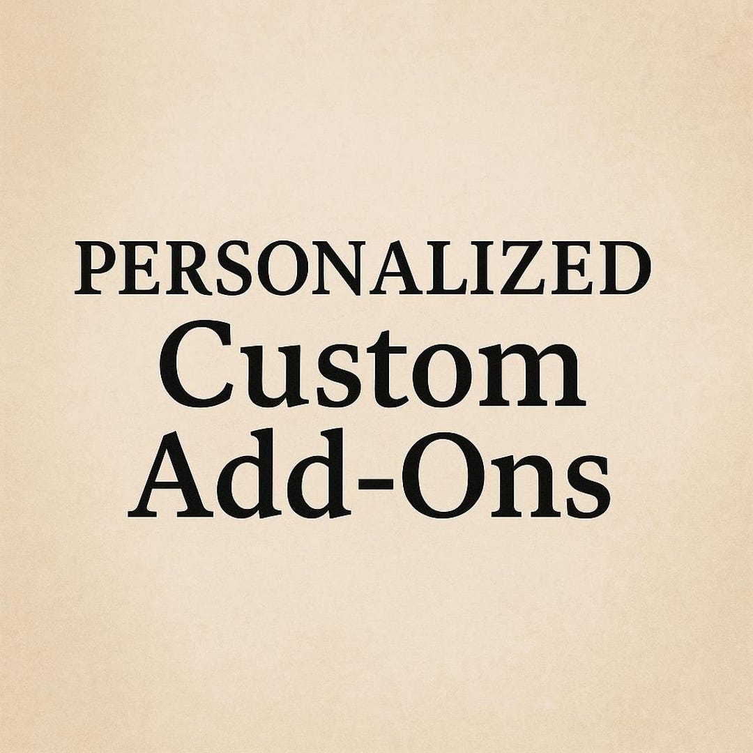 Custom Drawing Add-on | Personalized Backgrounds & Extra Details for ...
