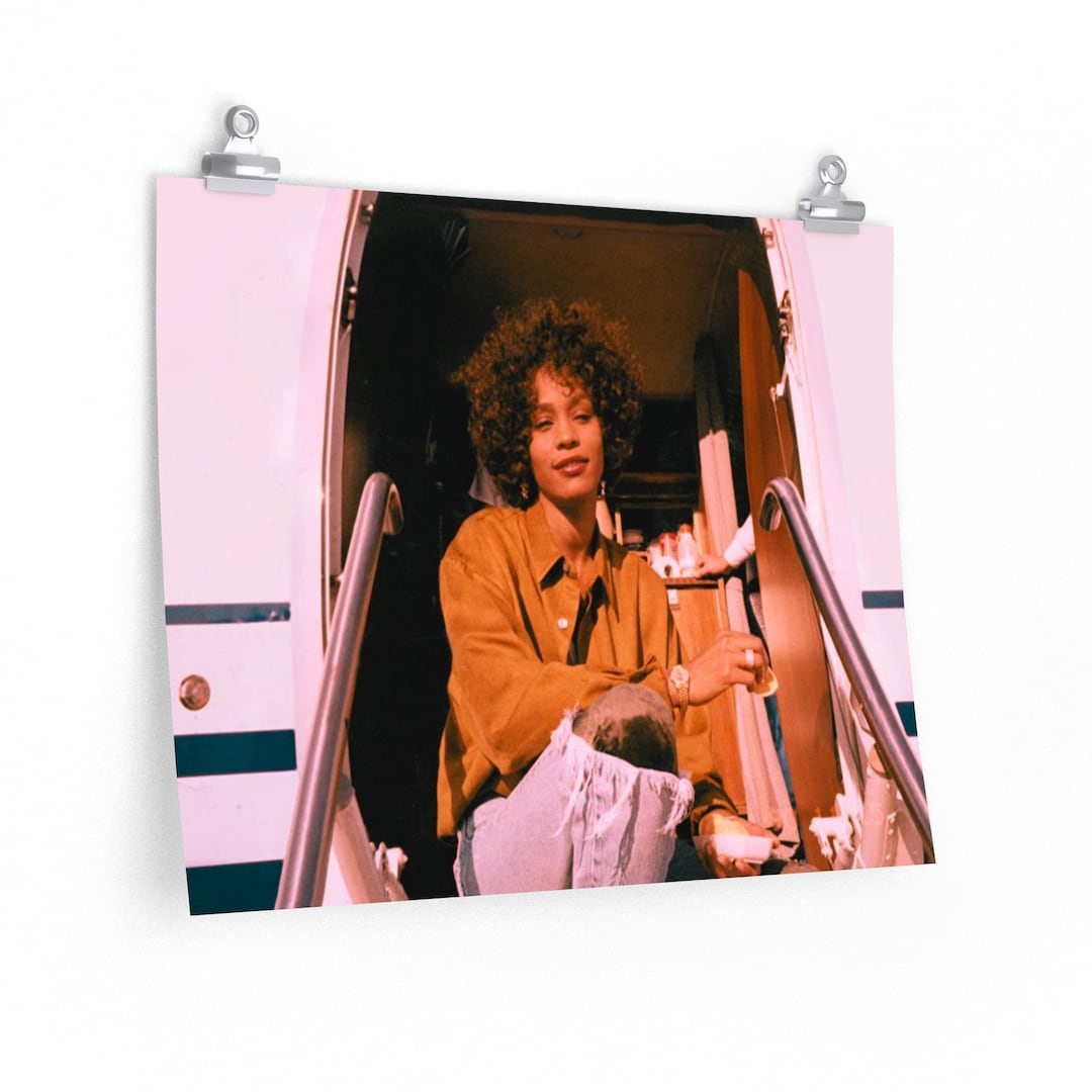 Whitney Houston Wall Decor, Wall Art Print, 2 Sizes, Matte Finish ...