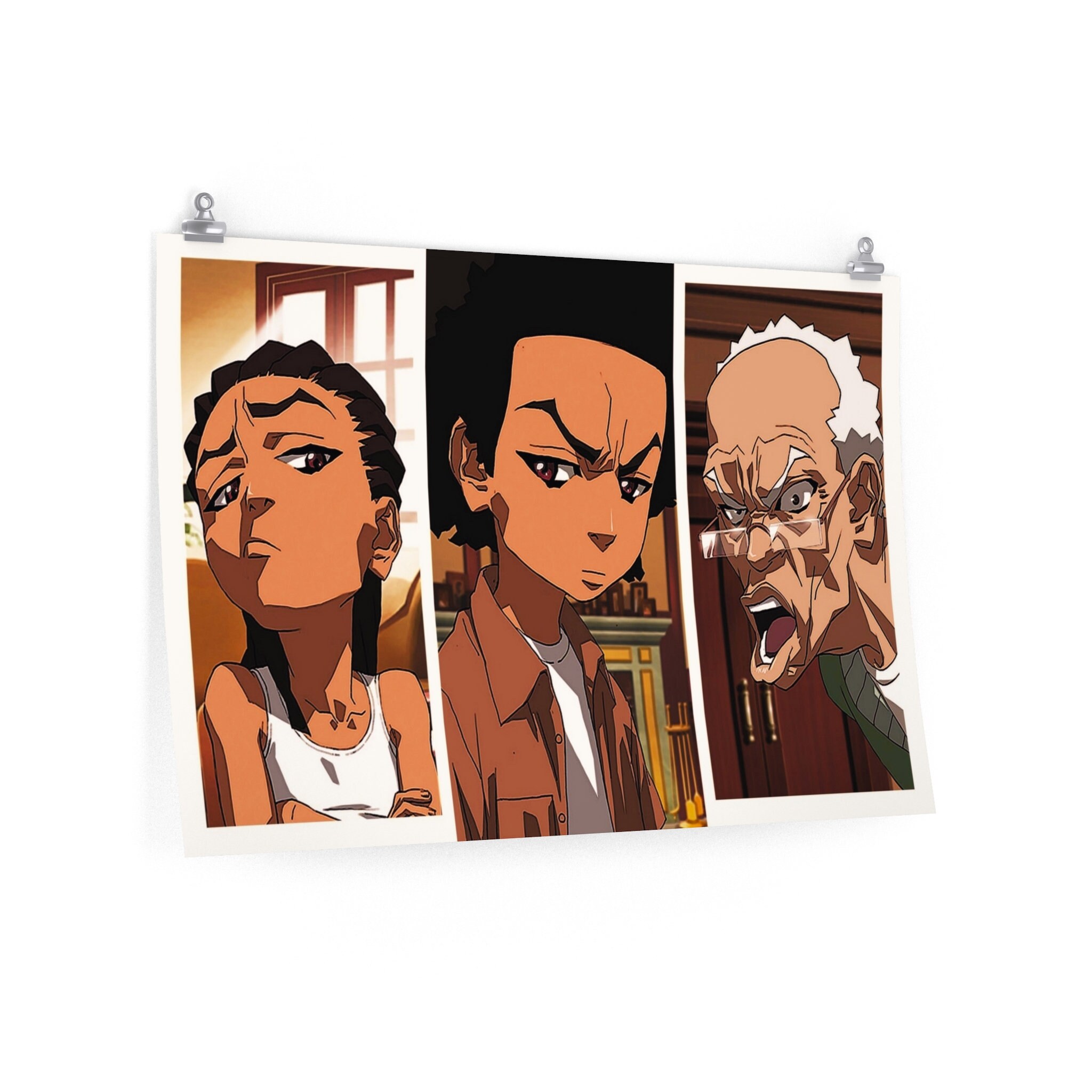 The Boondocks Wall Decor, Wall Art Print, 2 Sizes, Matte Finish ...