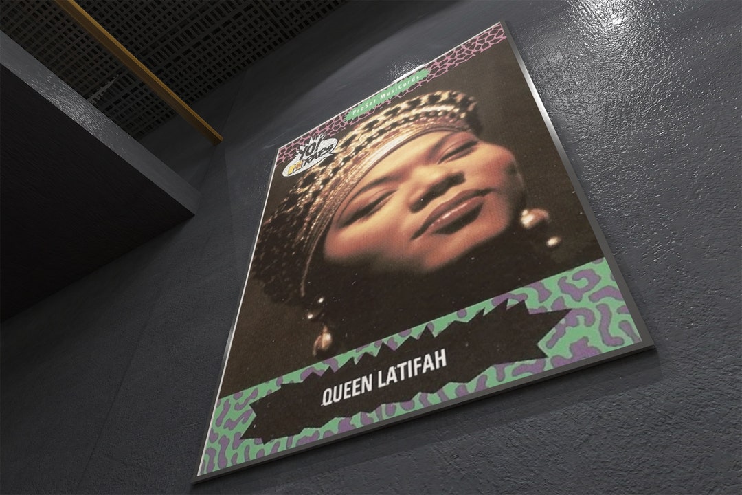 Queen Latifah MTV Raps Wall Decor, Wall Art Print, 2 Sizes, Matte ...
