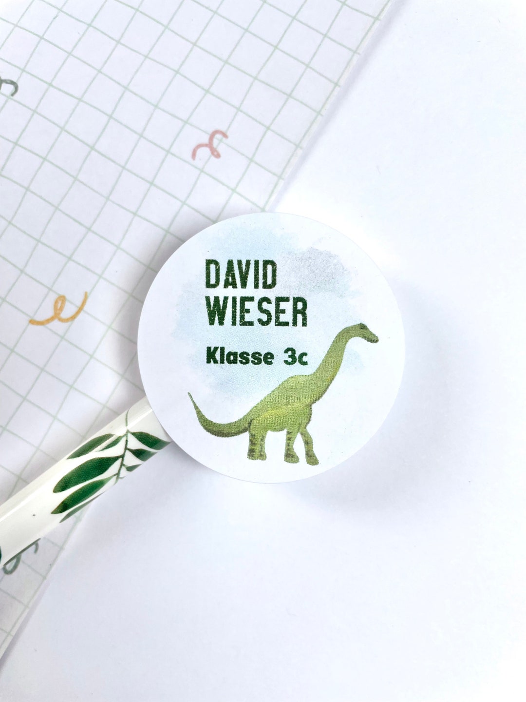 24 Stickers Personalized 'dino' Labels - Etsy