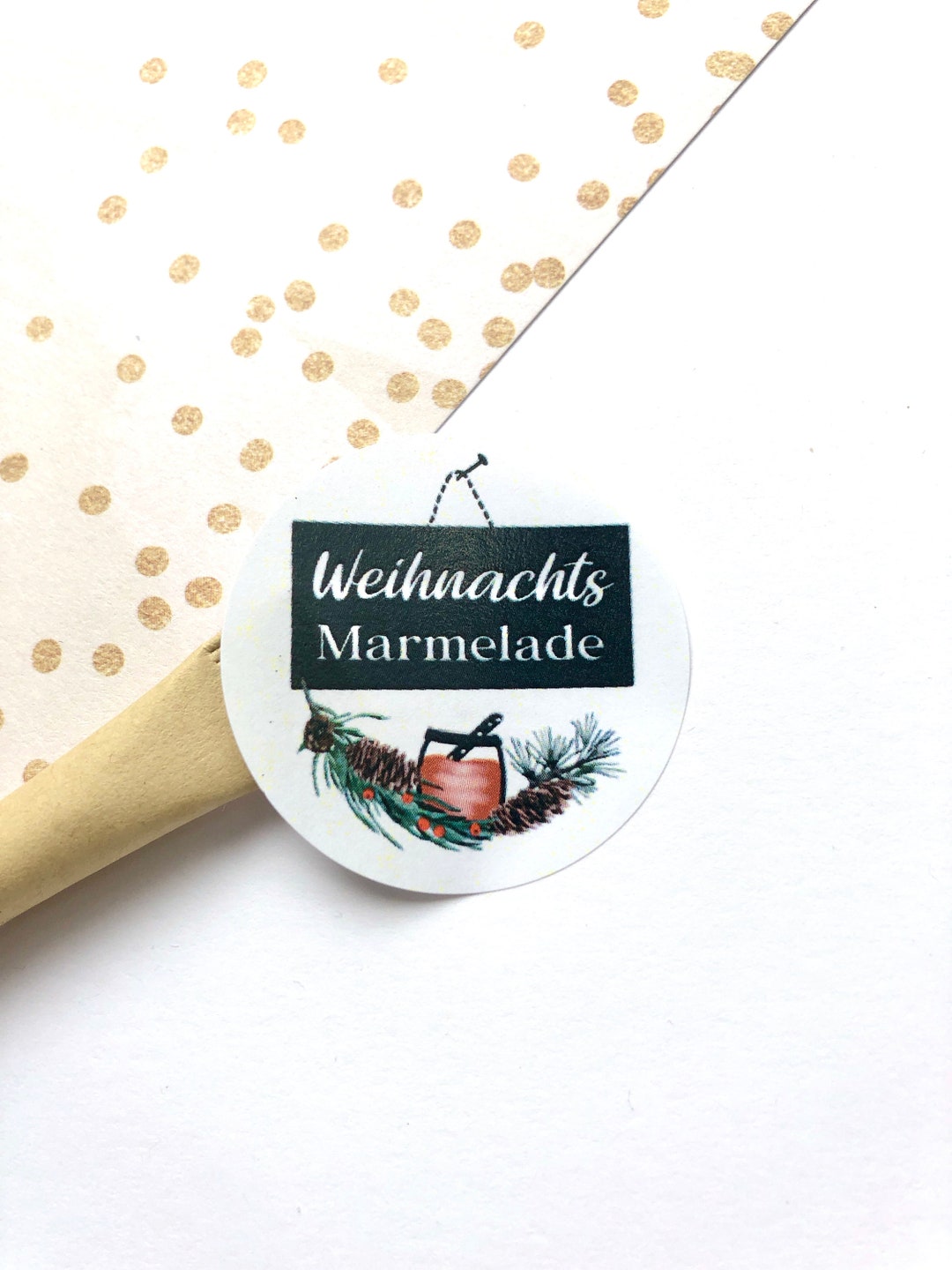 24 Stickers Christmas Jam Labels - Etsy