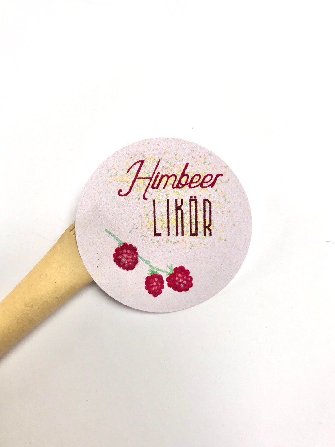 24 Stickers Raspberry Liqueur Labels - Etsy