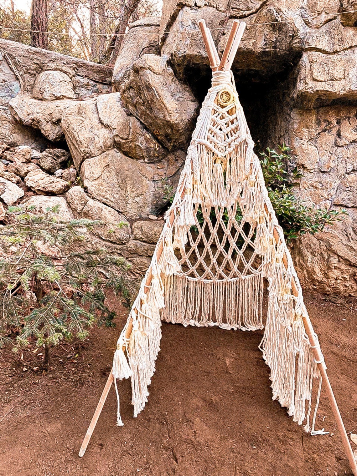 TEEPEES, MACRAME TENTS, Boho Macramé Teepee Tent. Kids Wigwam. Boho ...