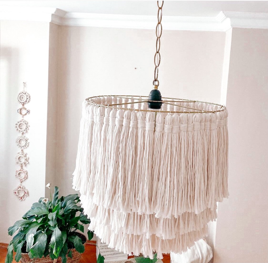 Modern Chandler. Boho Lighting. Boho Home Decor. Boho Home. Boho Lamp ...