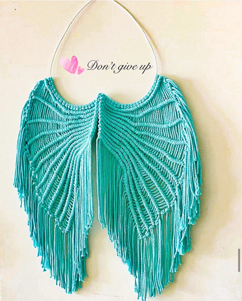 Macrame Wings. Macrame Angel Wings. Large Macrame Angel Wings Wall ...