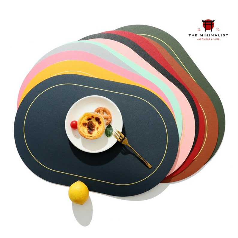 Minimalist Living 4 Sets of Tableware Pad Placemat Table Mat PVC Non ...