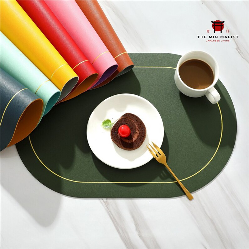 Minimalist Living 4 Sets of Tableware Pad Placemat Table Mat PVC Non ...