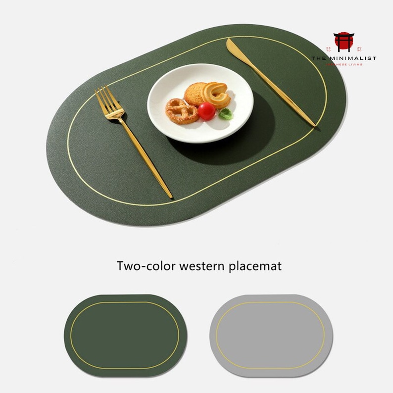 Minimalist Living 4 Sets of Tableware Pad Placemat Table Mat PVC Non ...