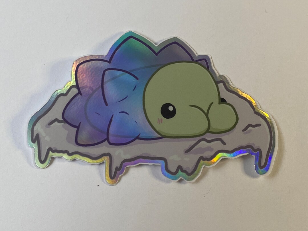 3in Shiny Snom Holographic Vinyl Sticker - Etsy