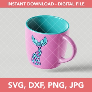 Mermaid Tail Layered Svg Cricut Design Png Dxf Jpg 006 - Etsy