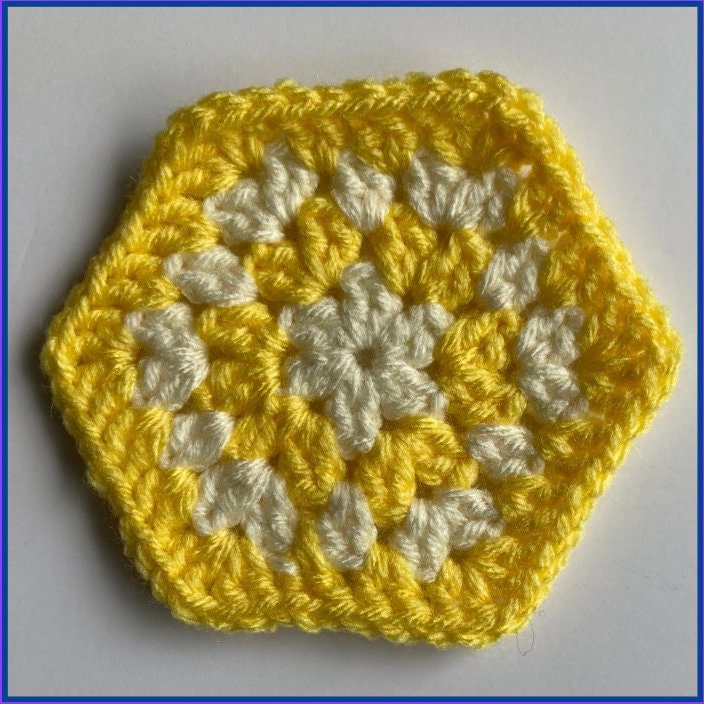 Honey Bee Hexagon Granny Squares Crochet Pattern PDF - Etsy