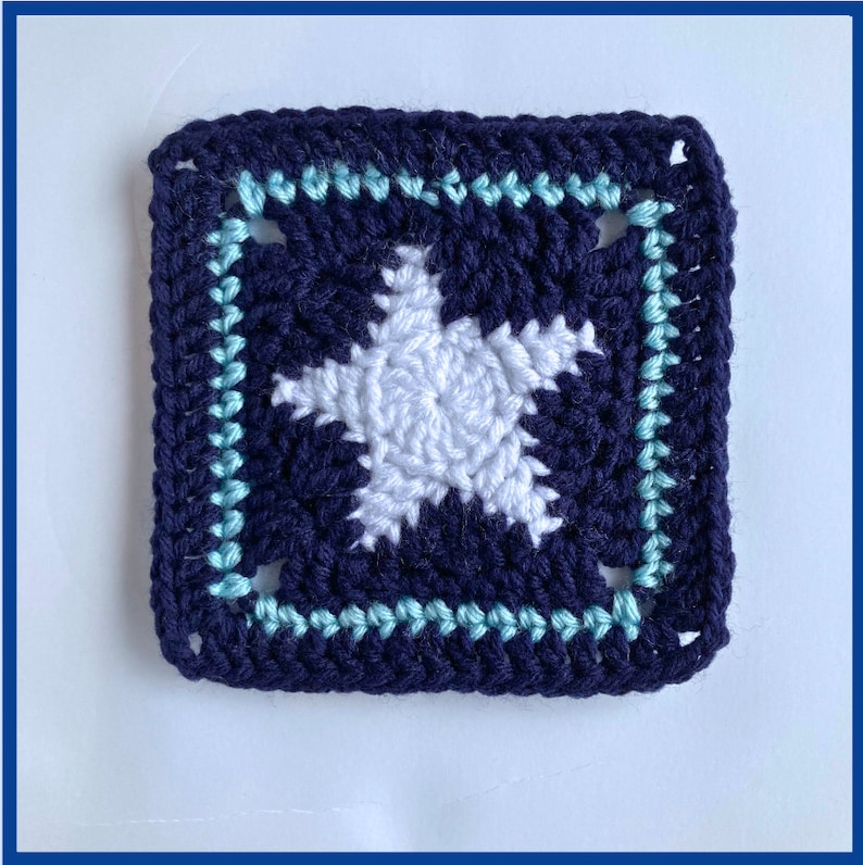 Celestial Granny Squares Crochet Pattern PDF, Sun, Moon, and Star ...