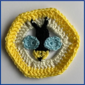 Honey Bee Hexagon Granny Squares Crochet Pattern PDF - Etsy