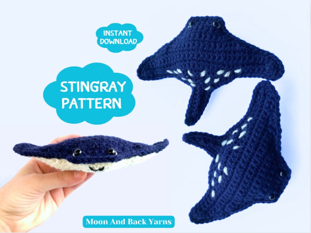 Stingray Crochet Amigurumi, Easy PDF Pattern - Etsy