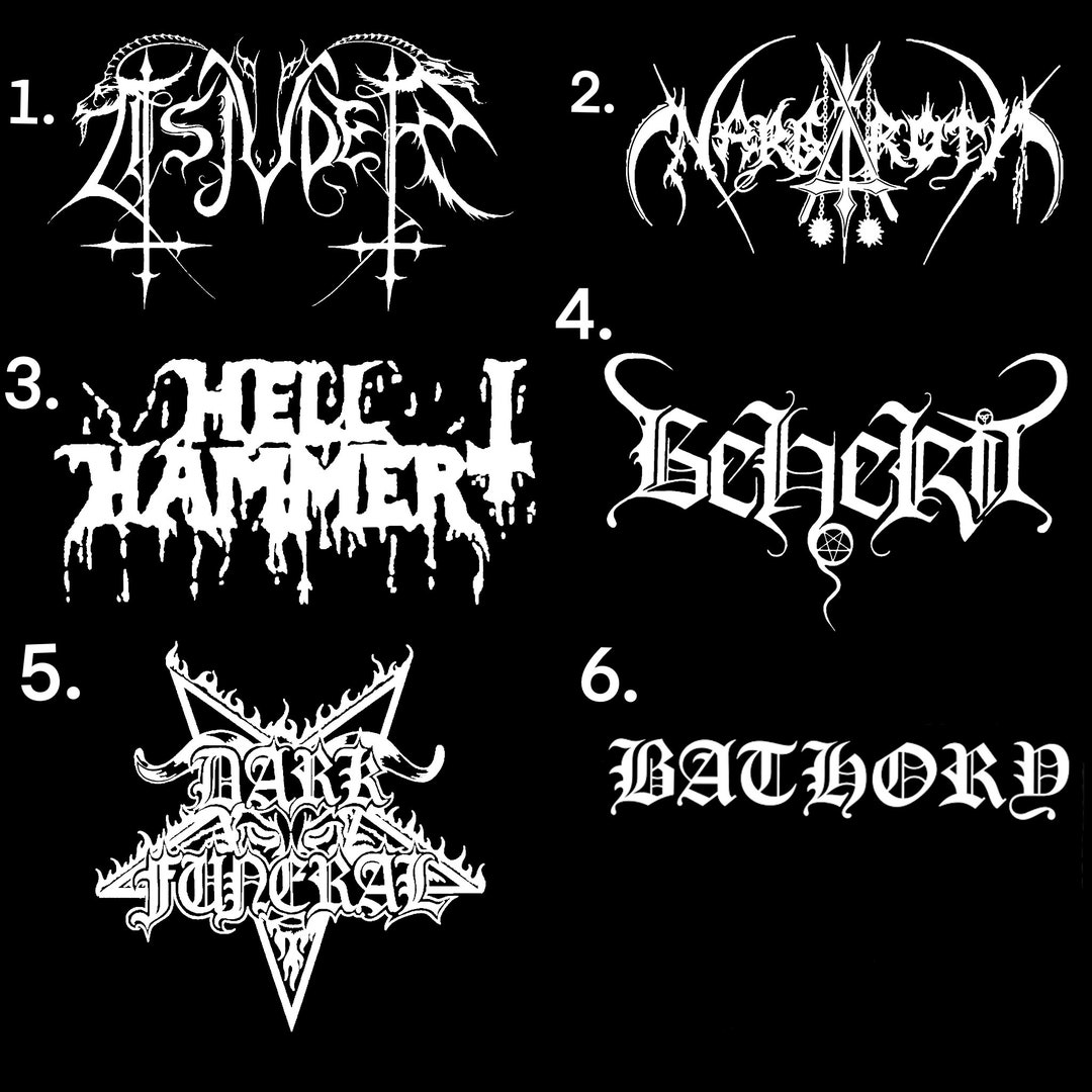 Black Metal Decals Tsjuder Naragoth Hell Hammer Beherit Dark Funeral ...