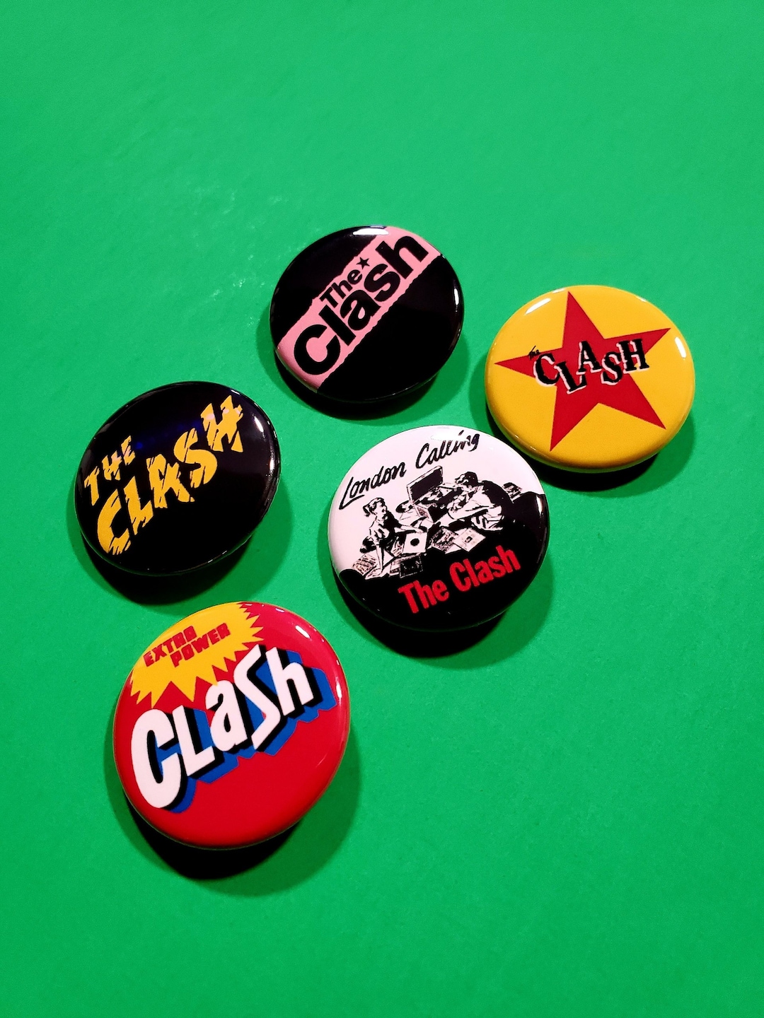 The Clash! Pins 1.25" Pinback Buttons - Etsy