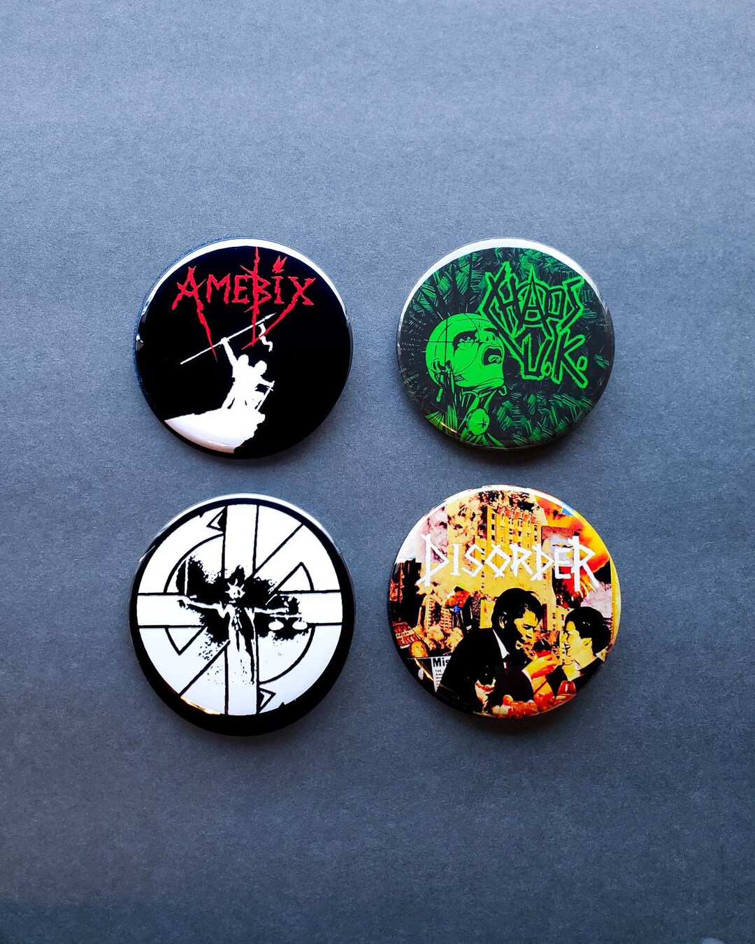 2.25" Hardcore Punk Buttons - Etsy