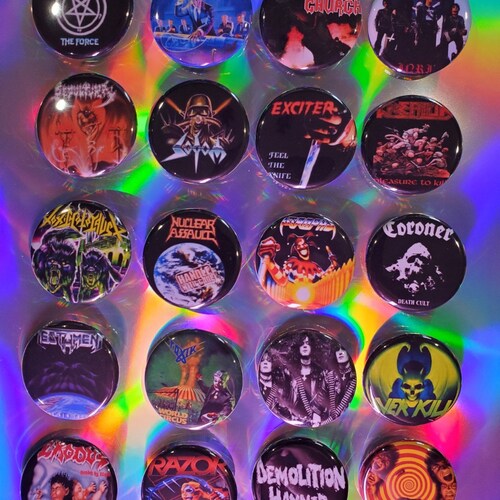 Punk Rock Pins 1.25 Pinback Buttons - Etsy