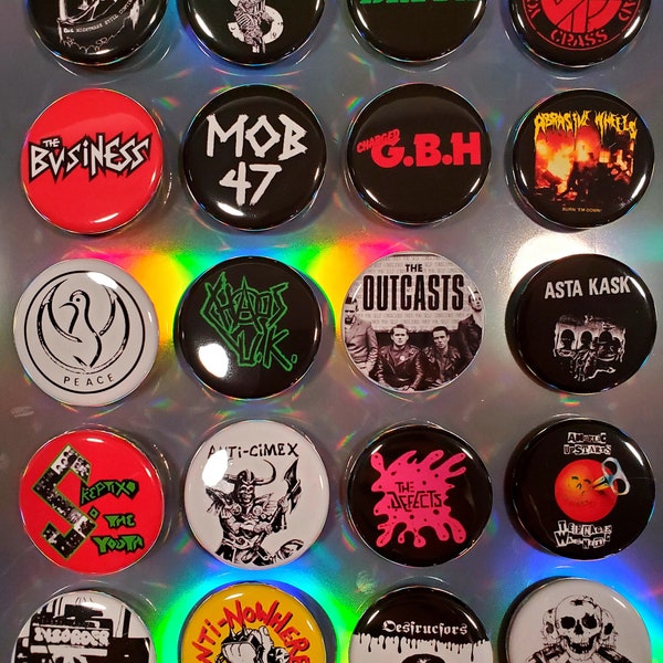 Punk Buttons - Etsy