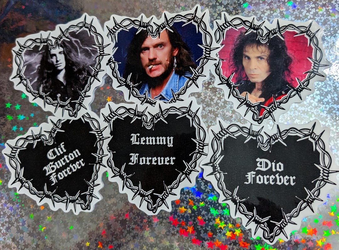 Metal Legend Icons 3" Stickers | Old School Metal - Etsy