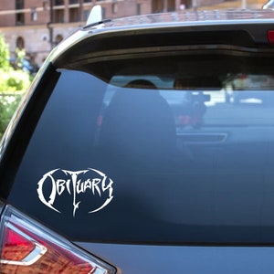 Old School Death Metal Decals | Die Cut Glossy Vinyl Decal | Waterproof ...