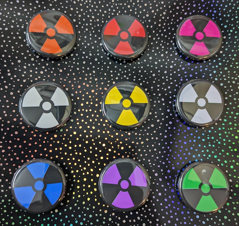 Radiation Symbol Magnets 1.25" - Etsy