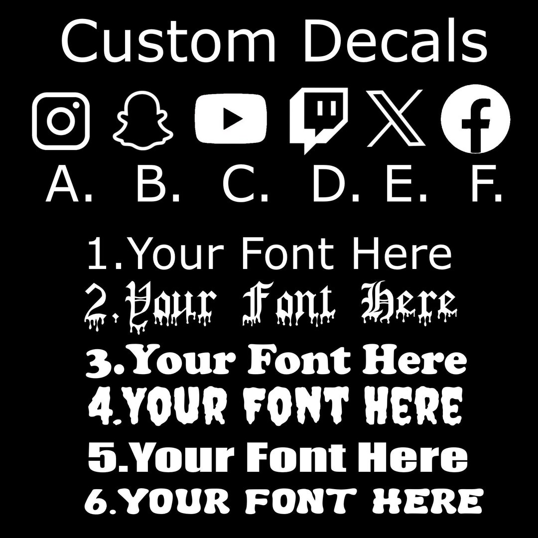 Custom Decals | Die Cut Glossy Vinyl Decal | Waterproof White - Etsy