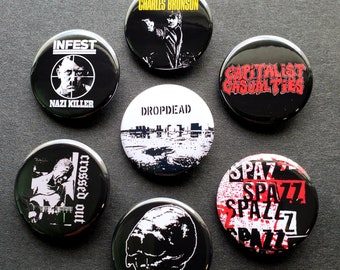 001 Grindcore Grind Power Violence Mince Dbeat Button, Pin, Badge - Etsy