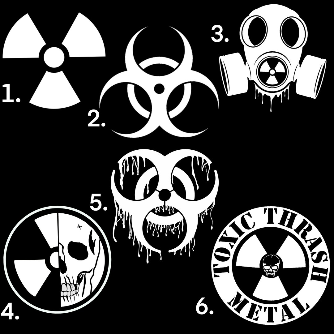 Radiation Symbol | Gas Mask | Metal | Radioactive Symbol | Die Cut ...