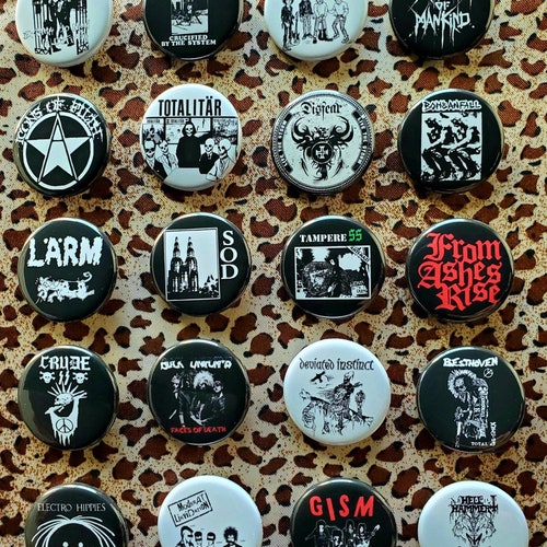 Hardcore Punk Rock 1.25 Pinback Buttons - Etsy