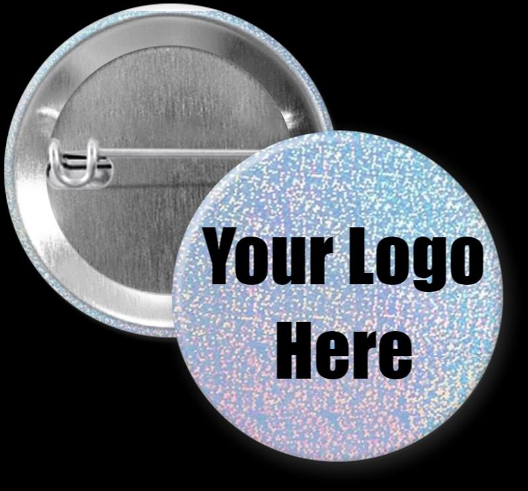 Dot Holographic Custom Pinback Button - Your Design! - Etsy