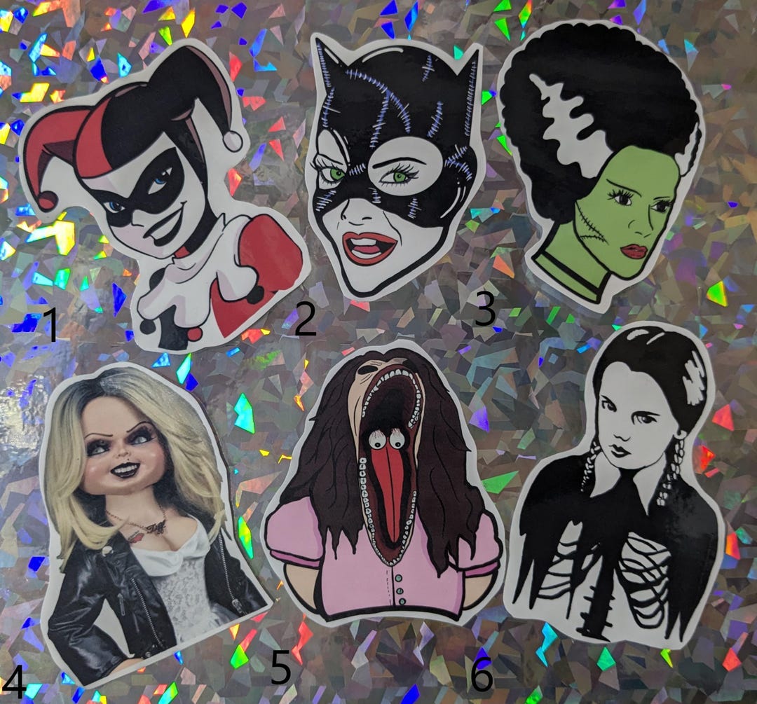 Horror Female Stickers 3" | Slashers | Old School Horror - Etsy