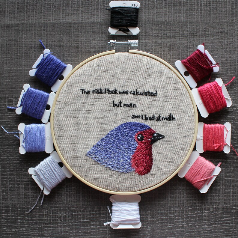 Funny Meme Inspired Customizable Handmade Embroideries - Etsy