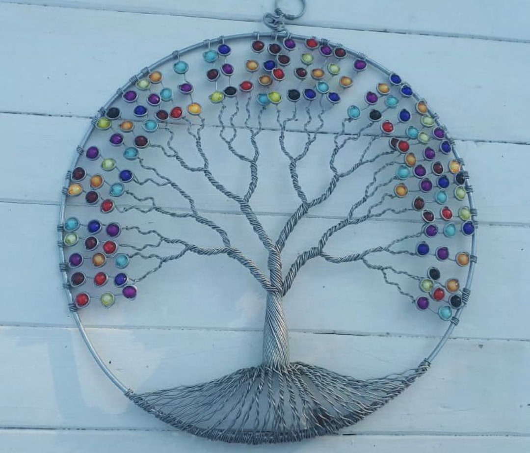 Tree of Life Hanging Decor Handmade Wire Imported African - Etsy