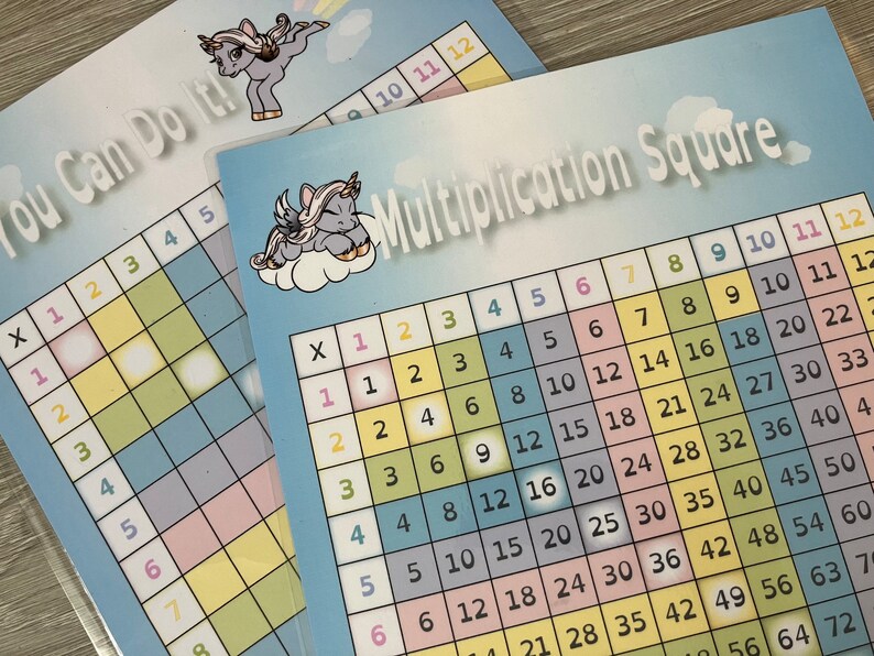 Interactive Multiplication Chart - Etsy