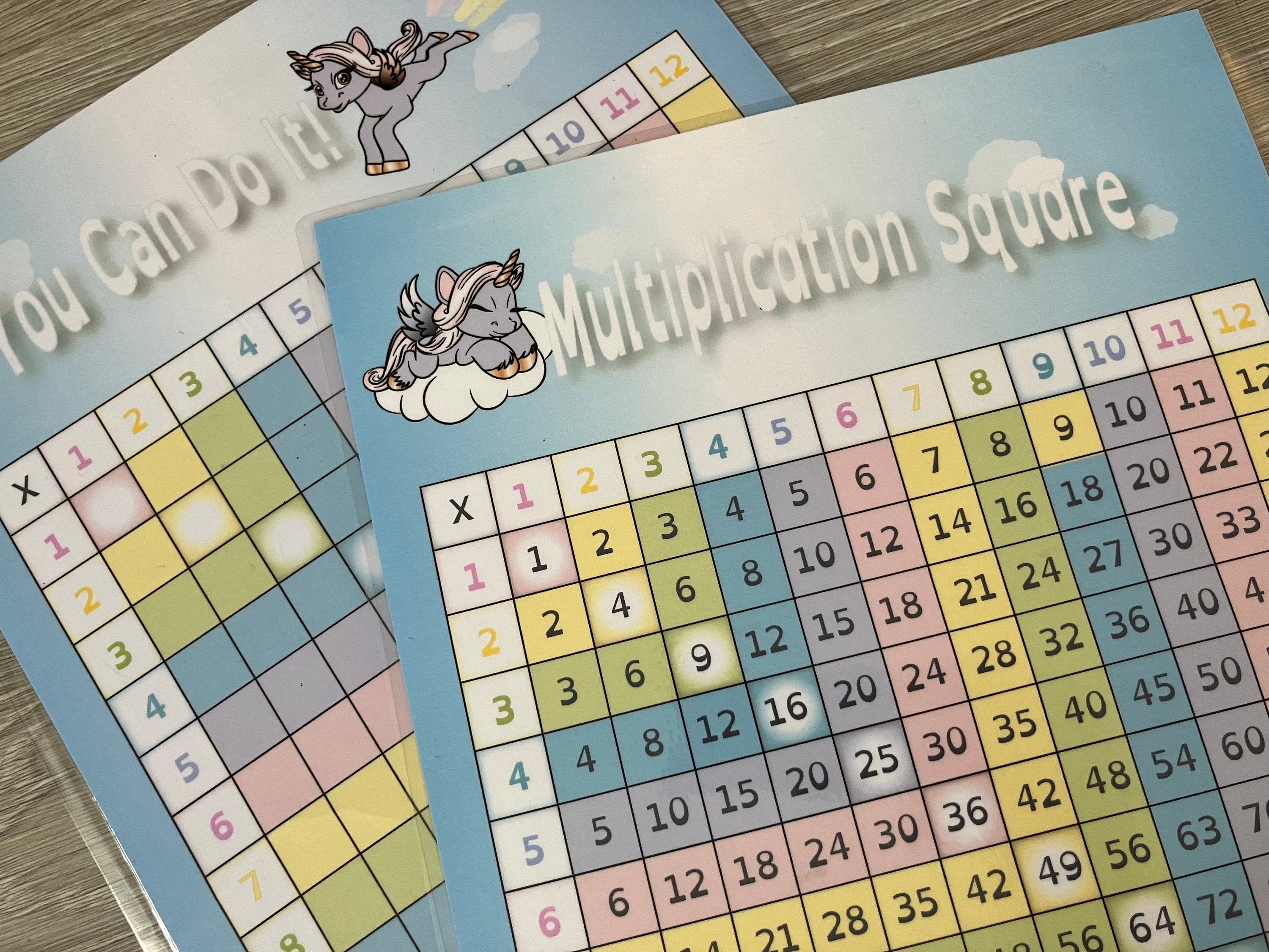 Interactive Multiplication Chart - Etsy