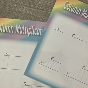 Multiplication Chart With Regrouping - Etsy