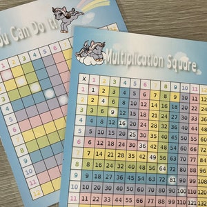 Interactive Multiplication Chart - Etsy